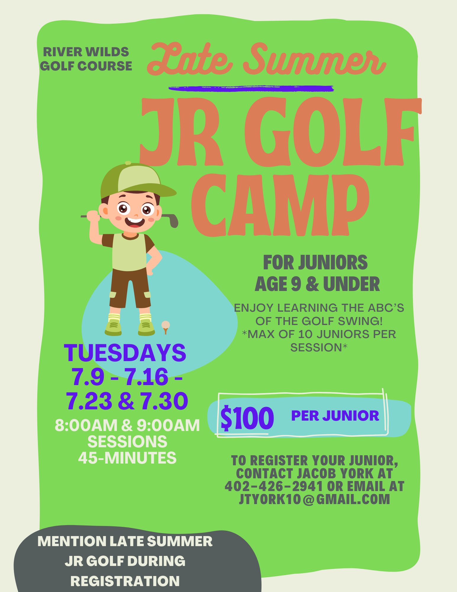 Junior Golf Programs - River Wilds Golf Club